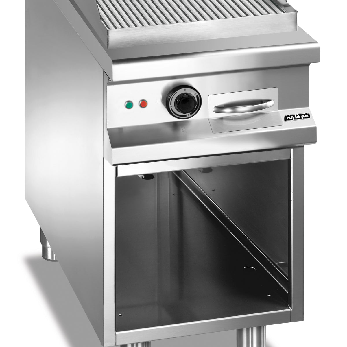 MBM Grillplatte gerillt mit Untergestell 6 / 8 kW - MBM | CPGASTRO